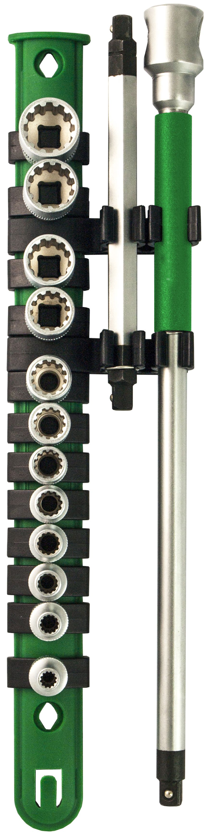 PT10827-13pc 1/4”DR Cr-V SHORT TOOTH SOCKETS with 3-WAY T-HANDLE WRENCH ...