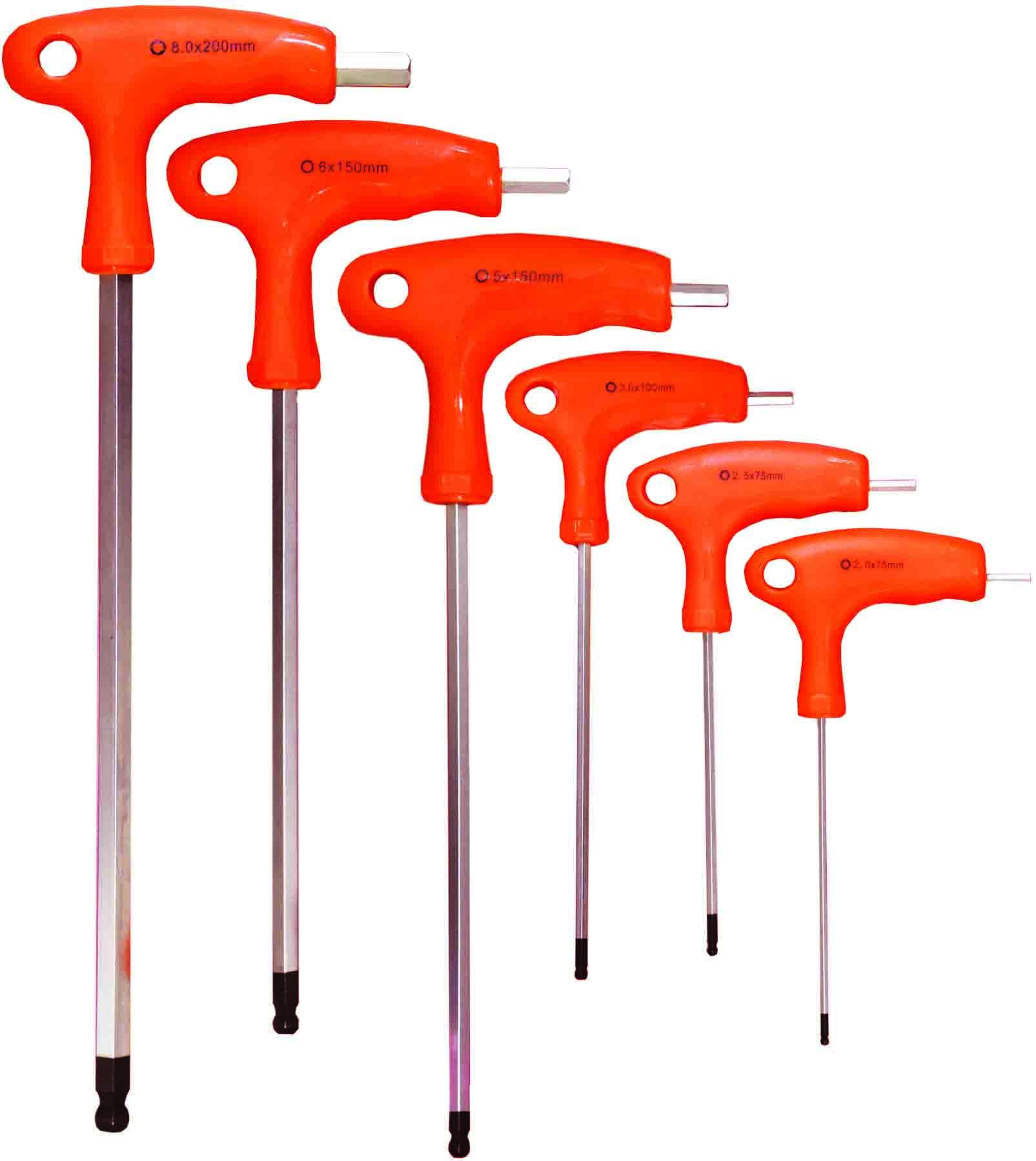 RG7106-6pc T-HANDLE BALL END HEX KEY SET - Buy Car Parts & Accessories ...