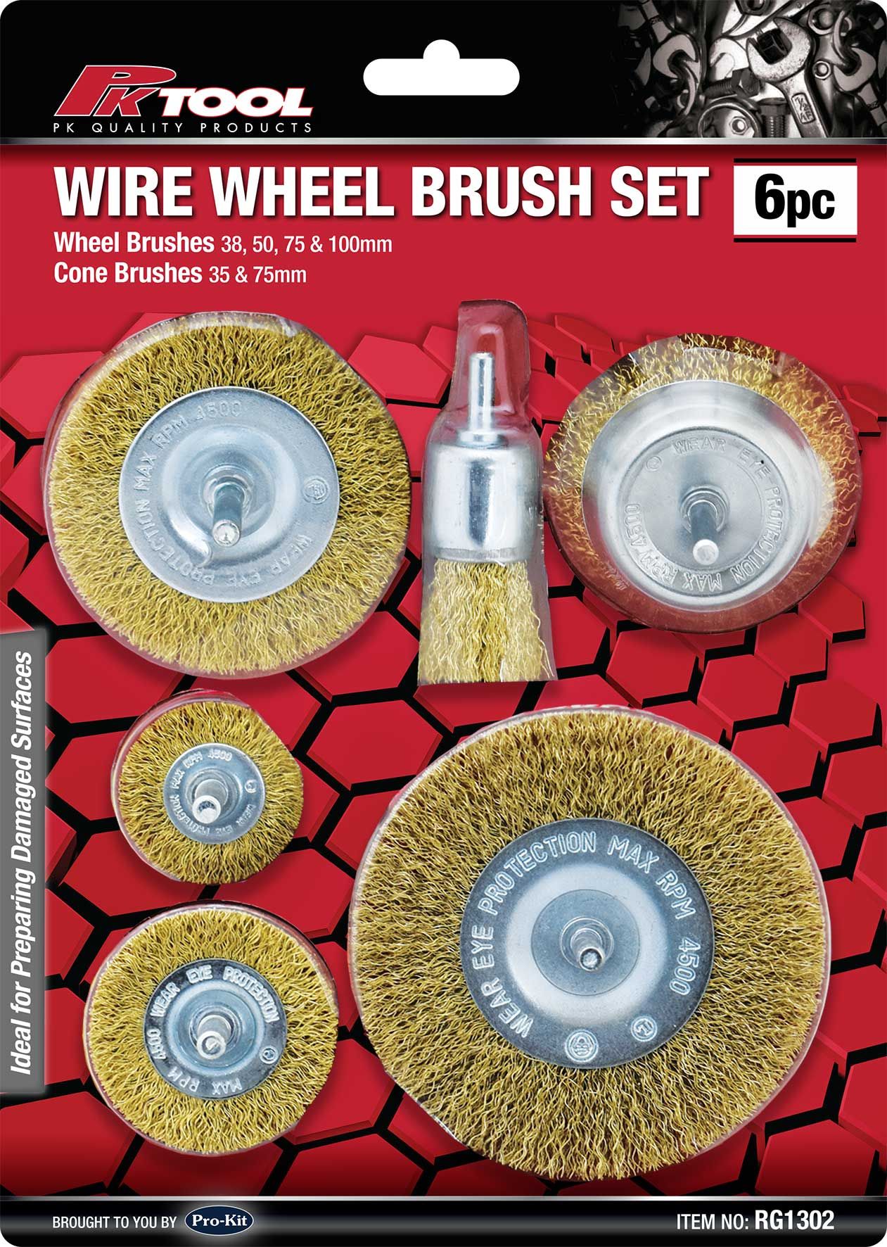 Rg1302 6pc Wire Wheel Brush Set Buy Car Parts Accessories Online At