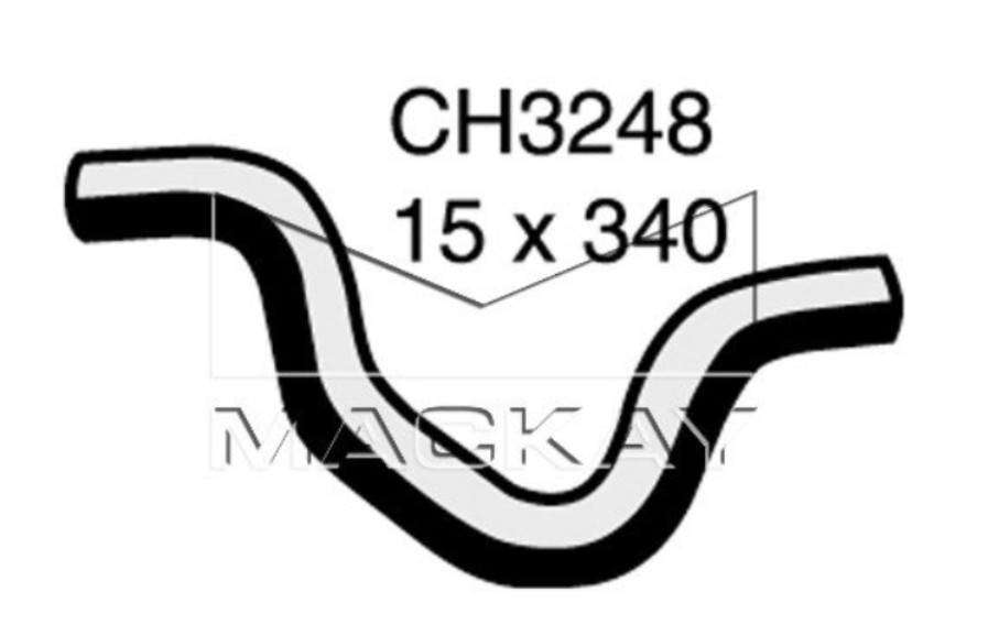 HEATER HOSE FITS MITSUBISHI LANCER 1988-1992 2/4 DOOR 1.5 LITRE I4 12V ...